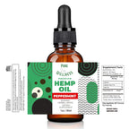 Peppermint infused omega oil drops