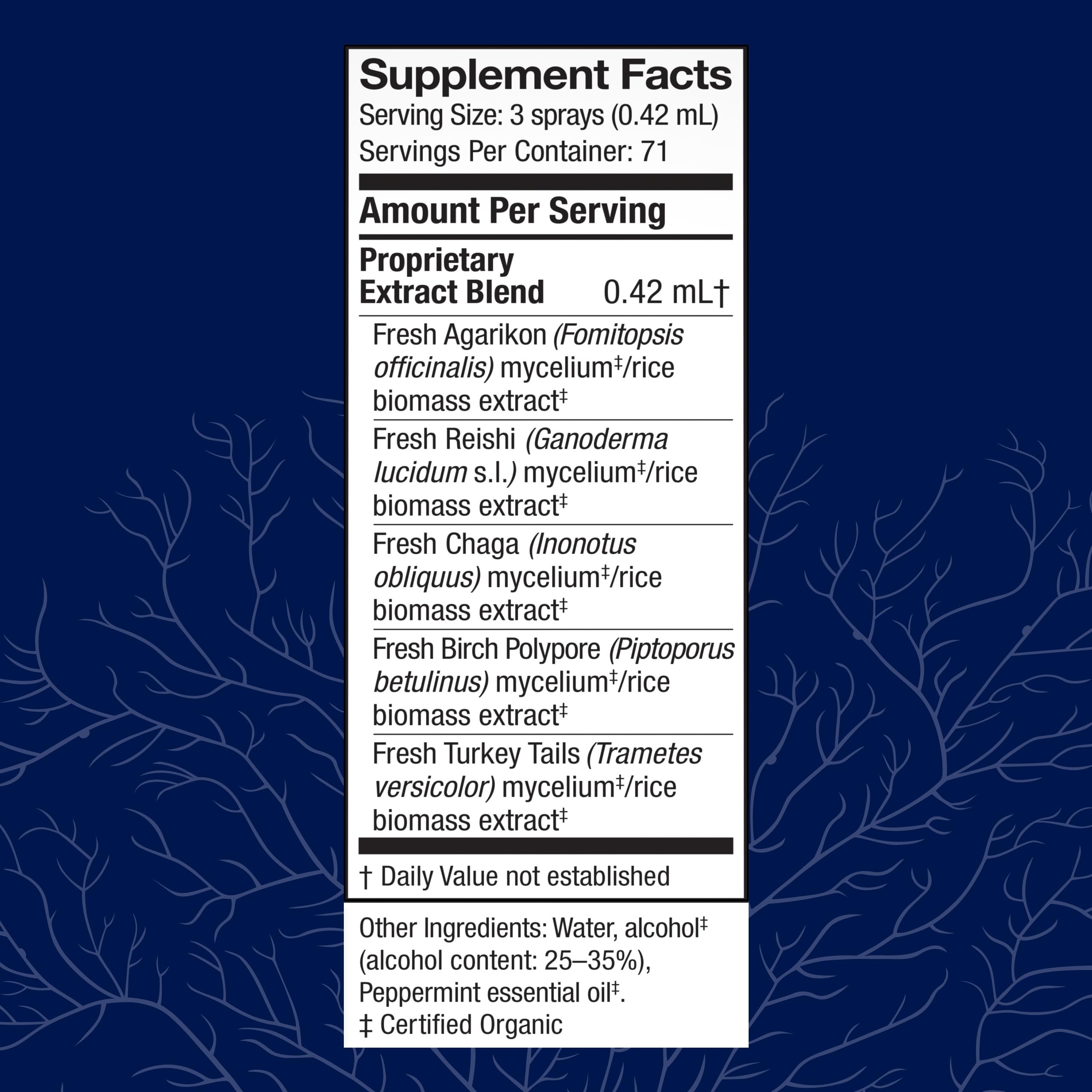 peppermint mushroom supplement for immunity