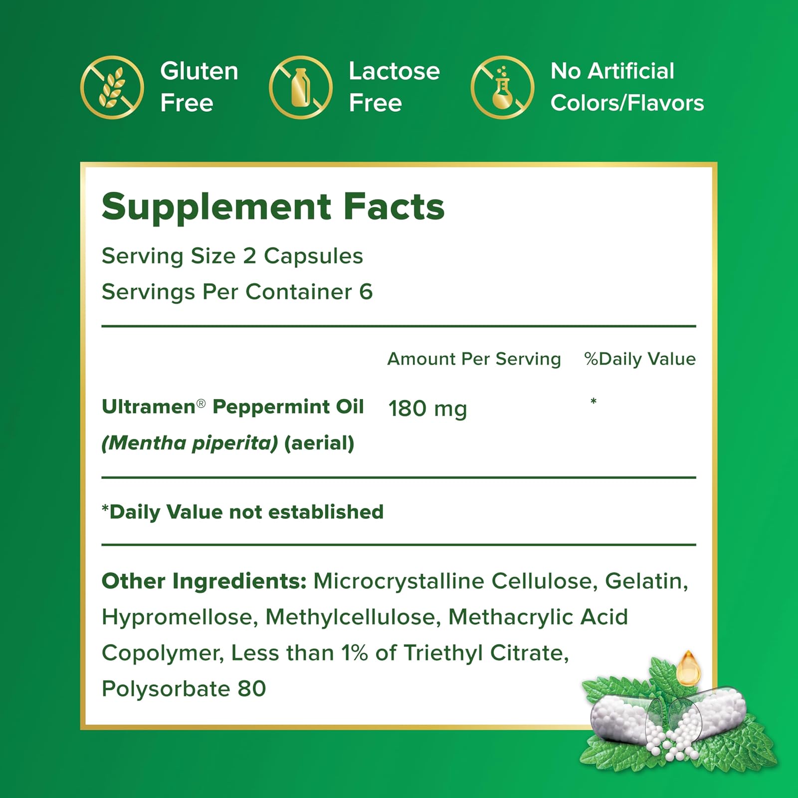 peppermint oil capsules for bloating relief