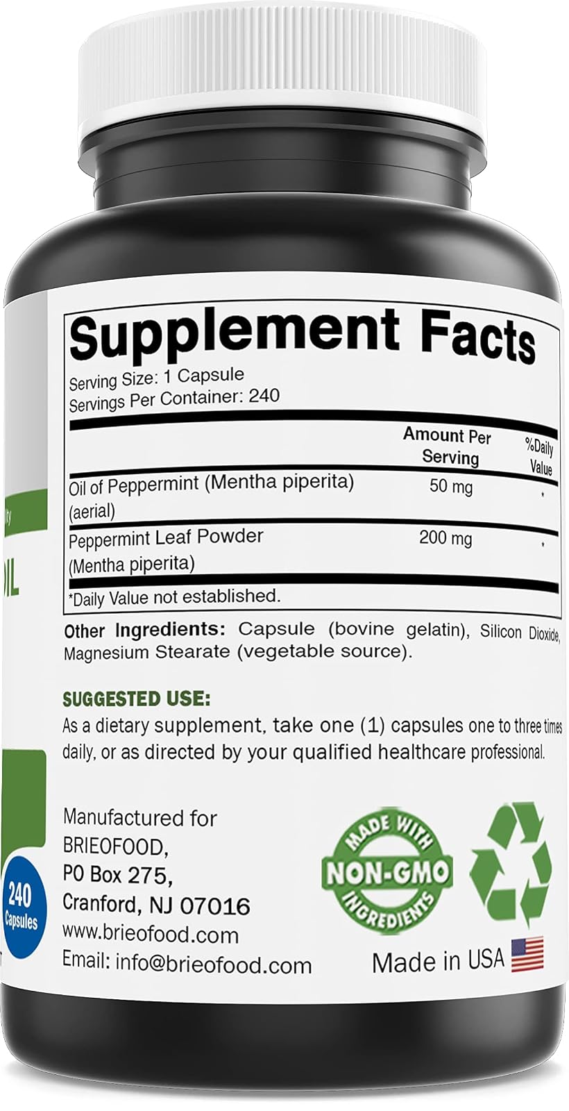 Peppermint oil complex multivitamin benefits