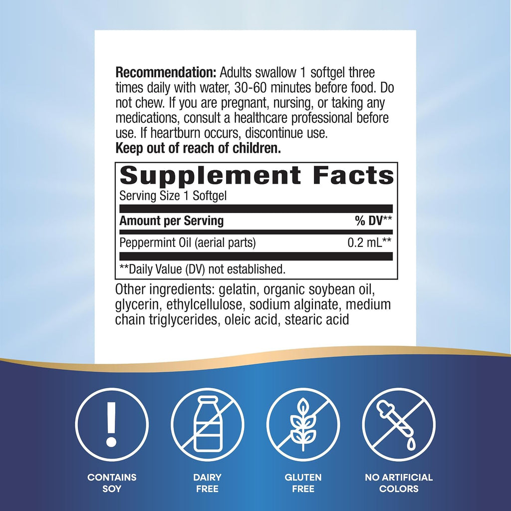Peppermint oil for bloating relief