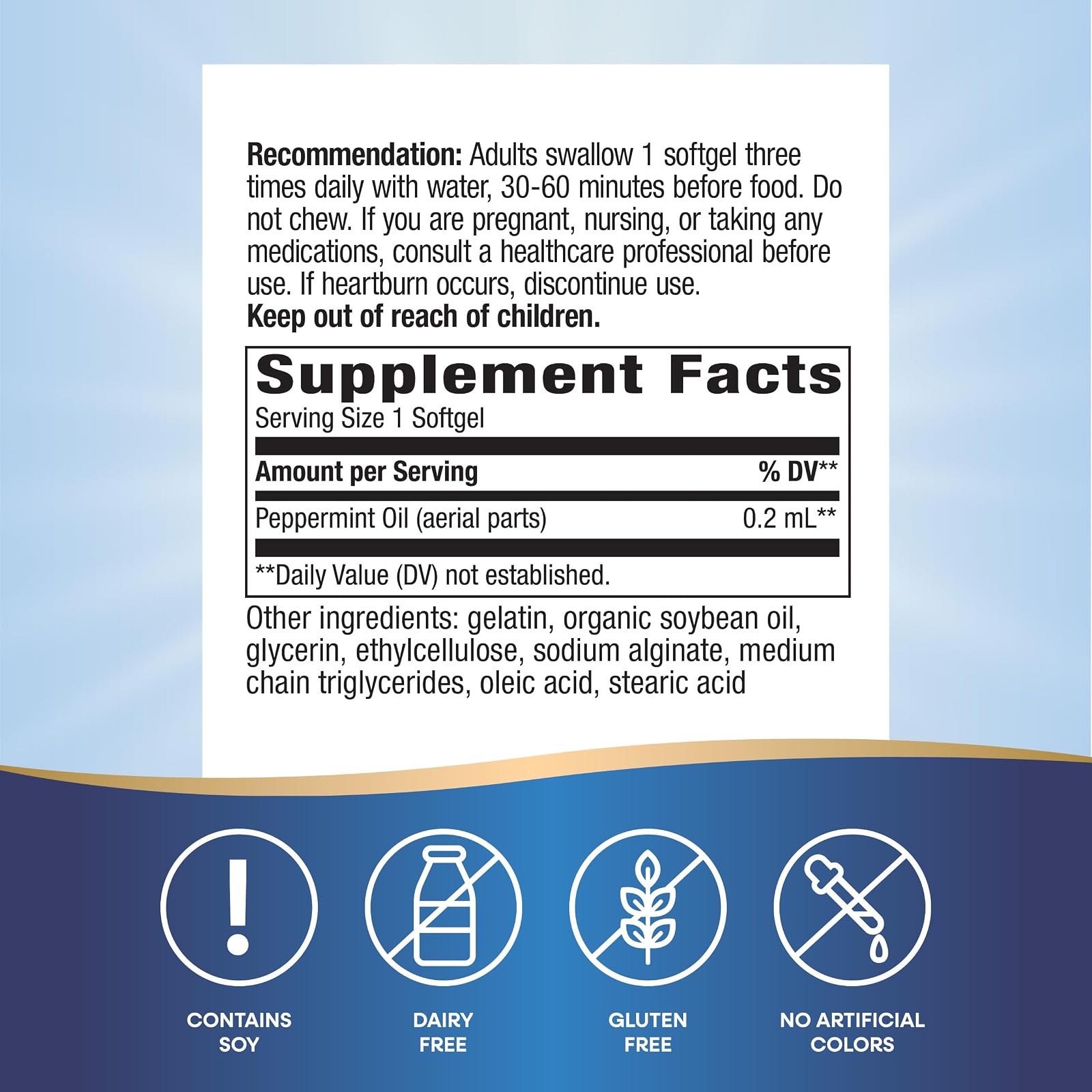 Peppermint oil for bloating relief