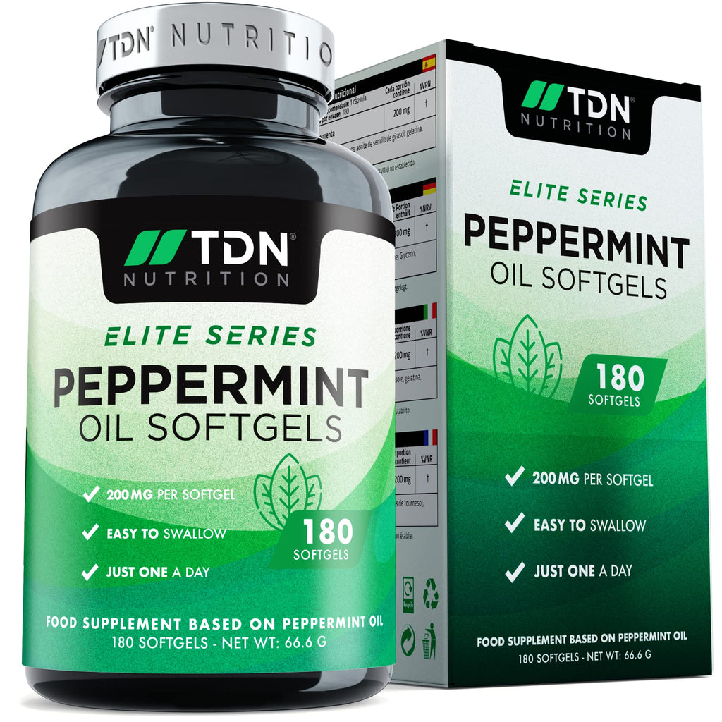 Peppermint oil softgels for bloating relief