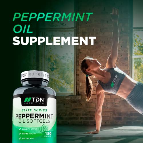 Peppermint oil softgels for stomach support
