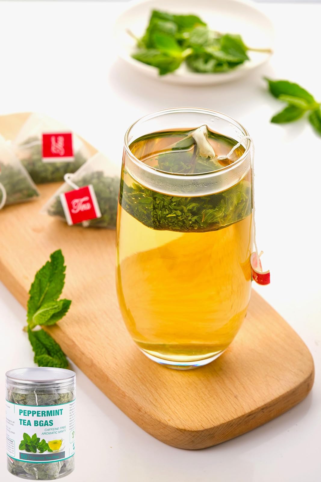 peppermint tea for a refreshing boost