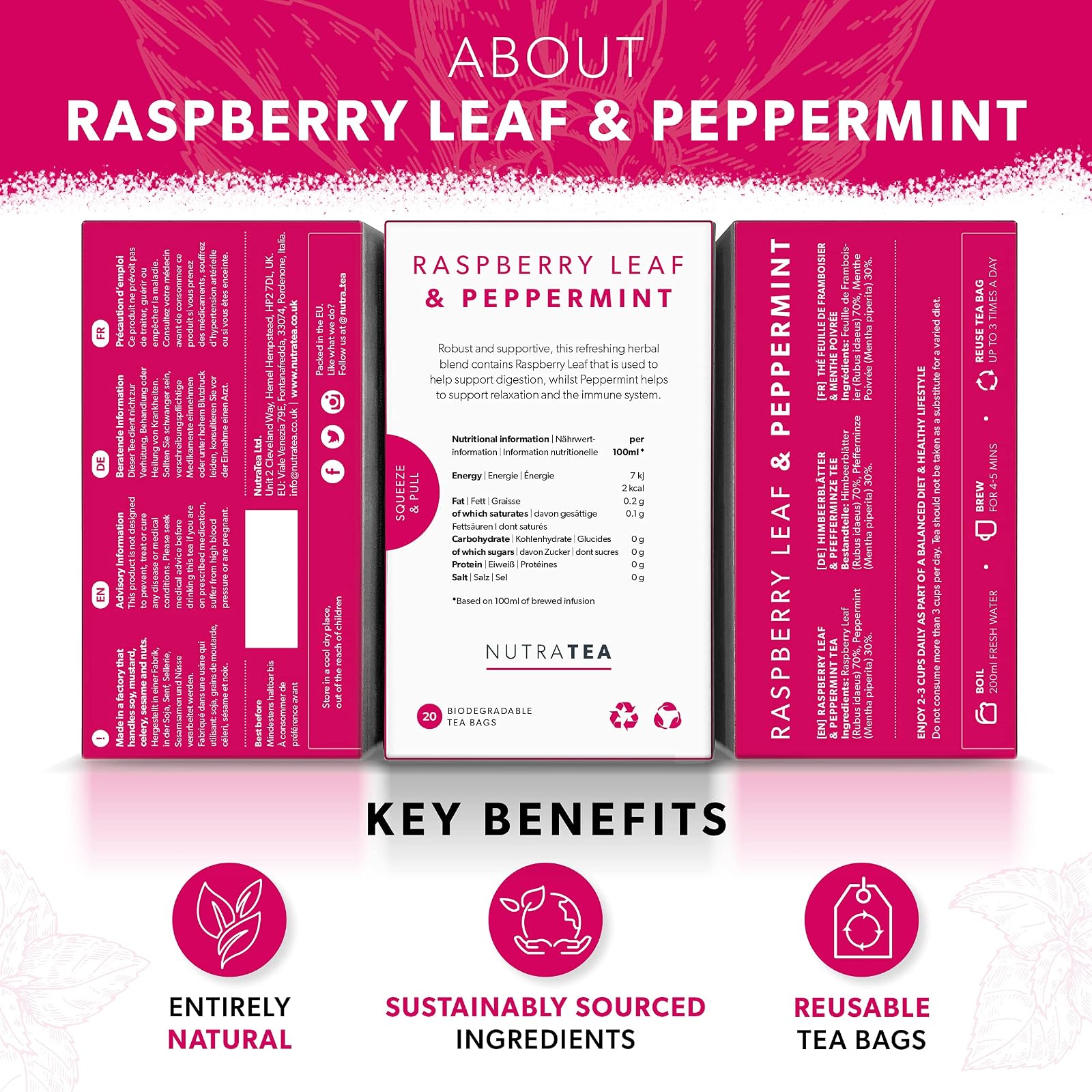 peppermint tea for soothing digestion