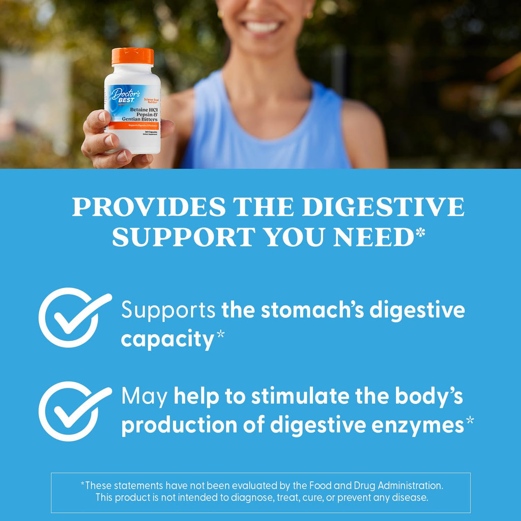 Pepsin and bitters for digestion