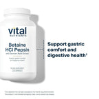 Pepsin enhanced digestive enzymes formula