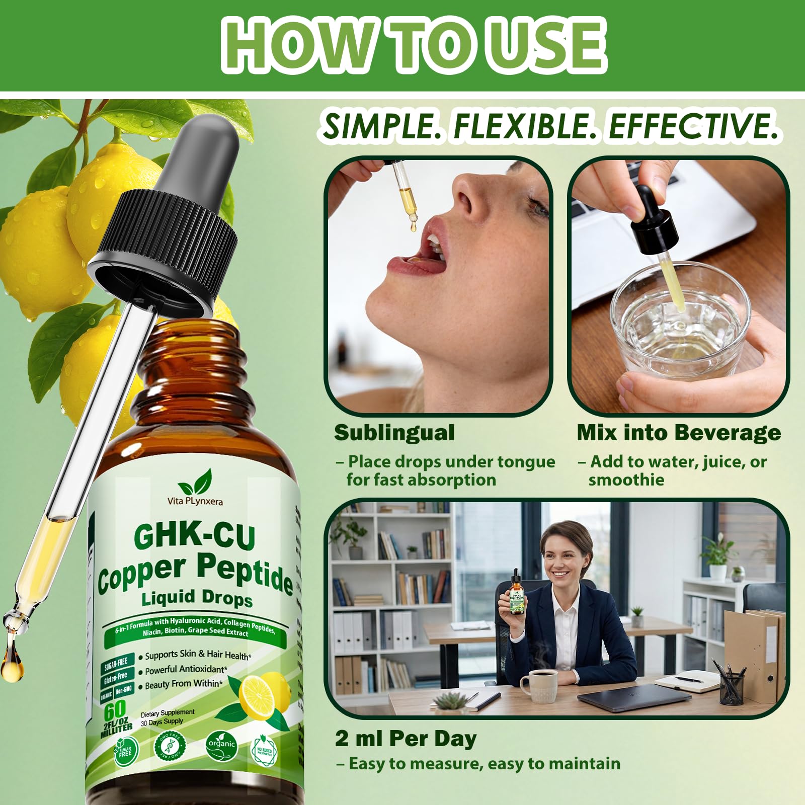 Peptide supplement for skin health