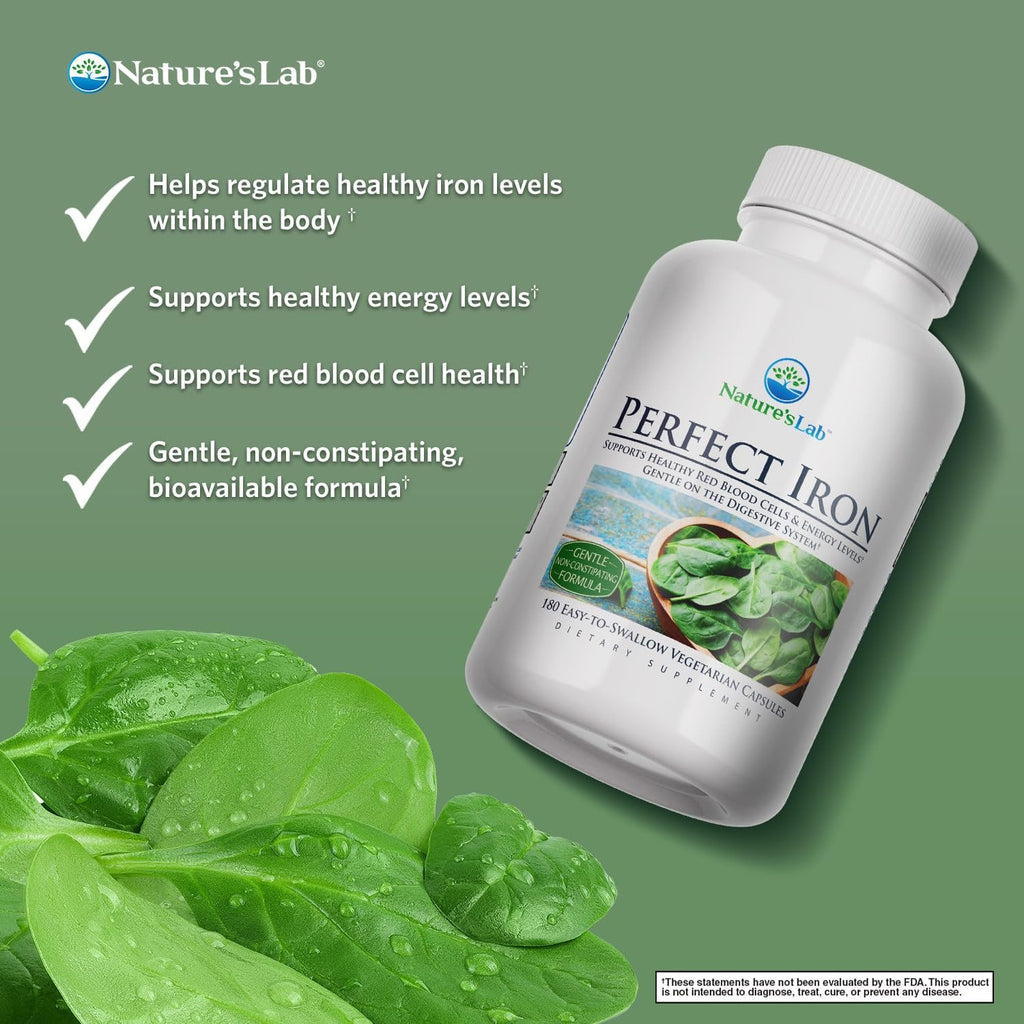 Perfect Iron 25 mg capsules for energy