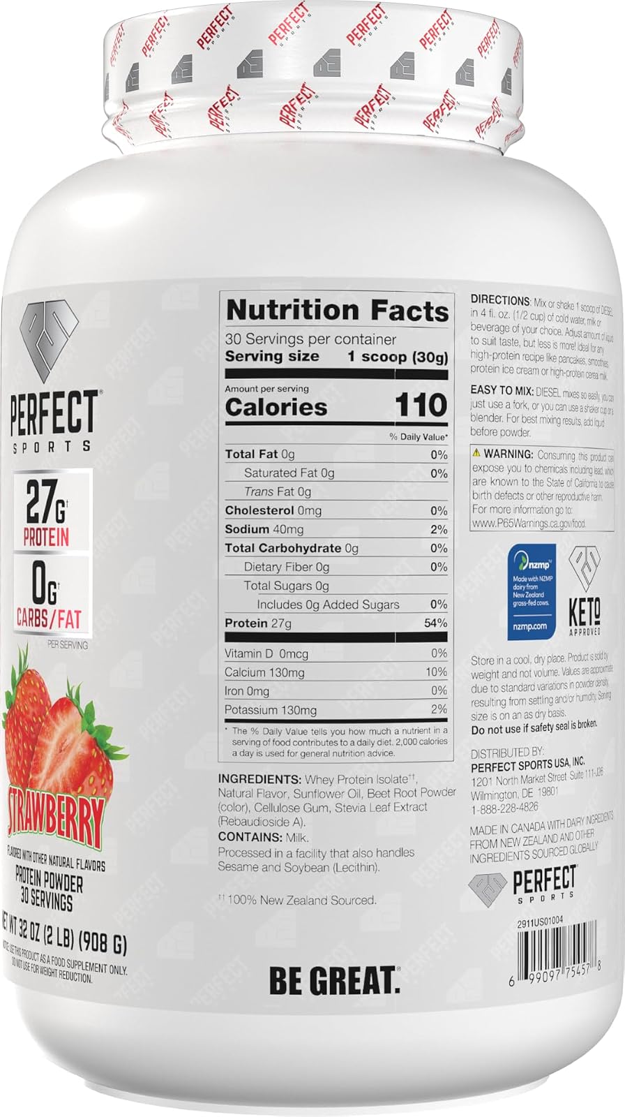 PERFECT SPORTS protein for muscle recovery