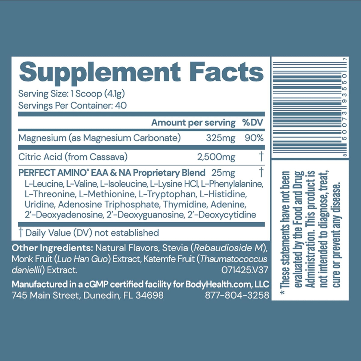 PerfectAmino magnesium glycinate supplement