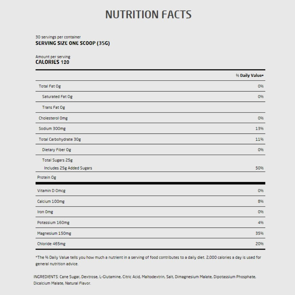 Performance boost with EFS drink mix