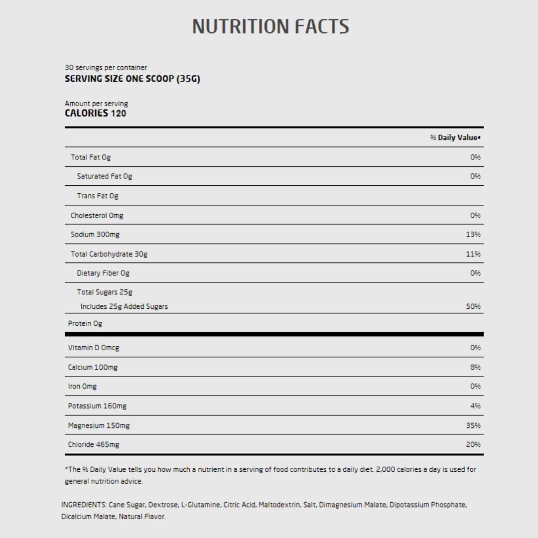 Performance boost with EFS drink mix