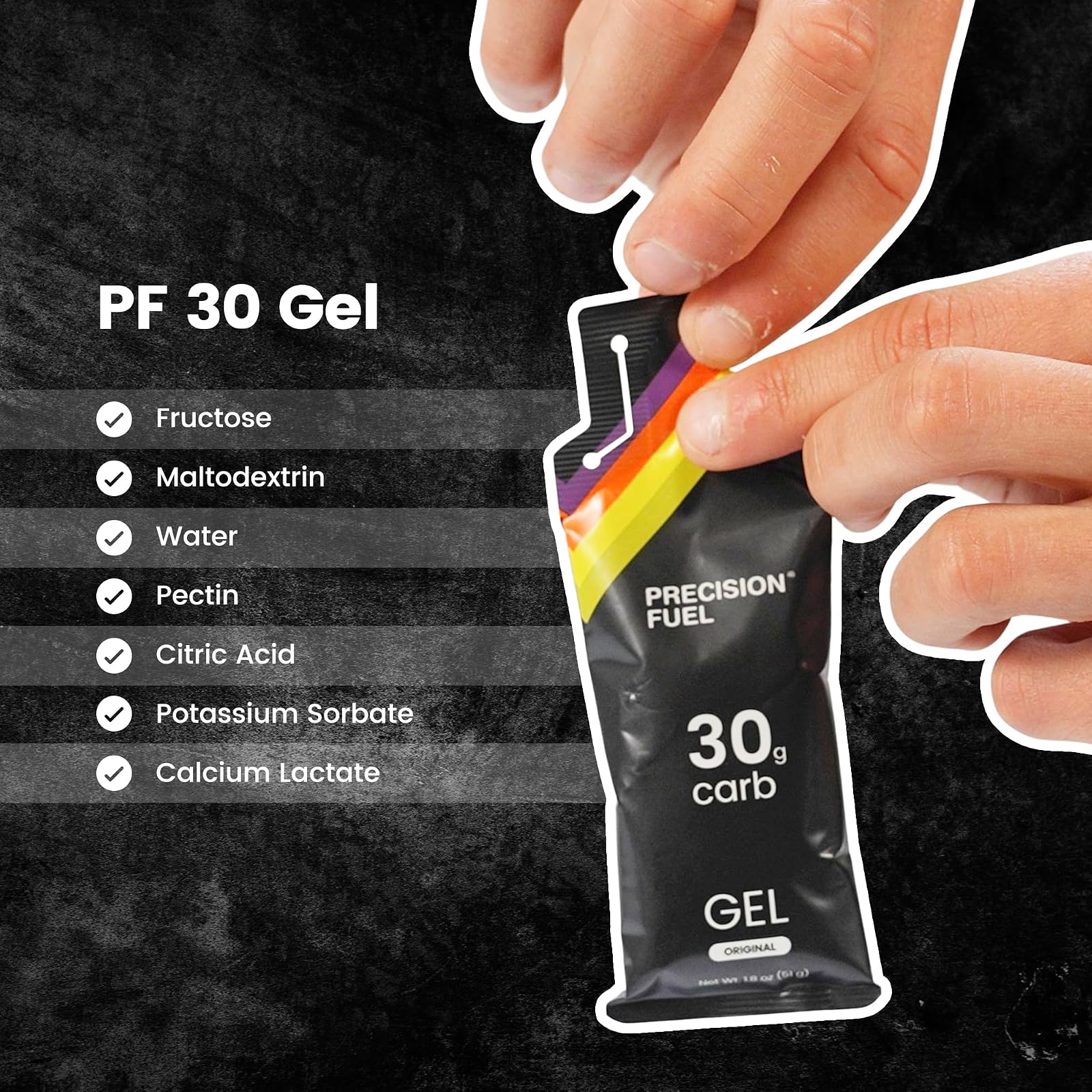Performance boosting gels for running