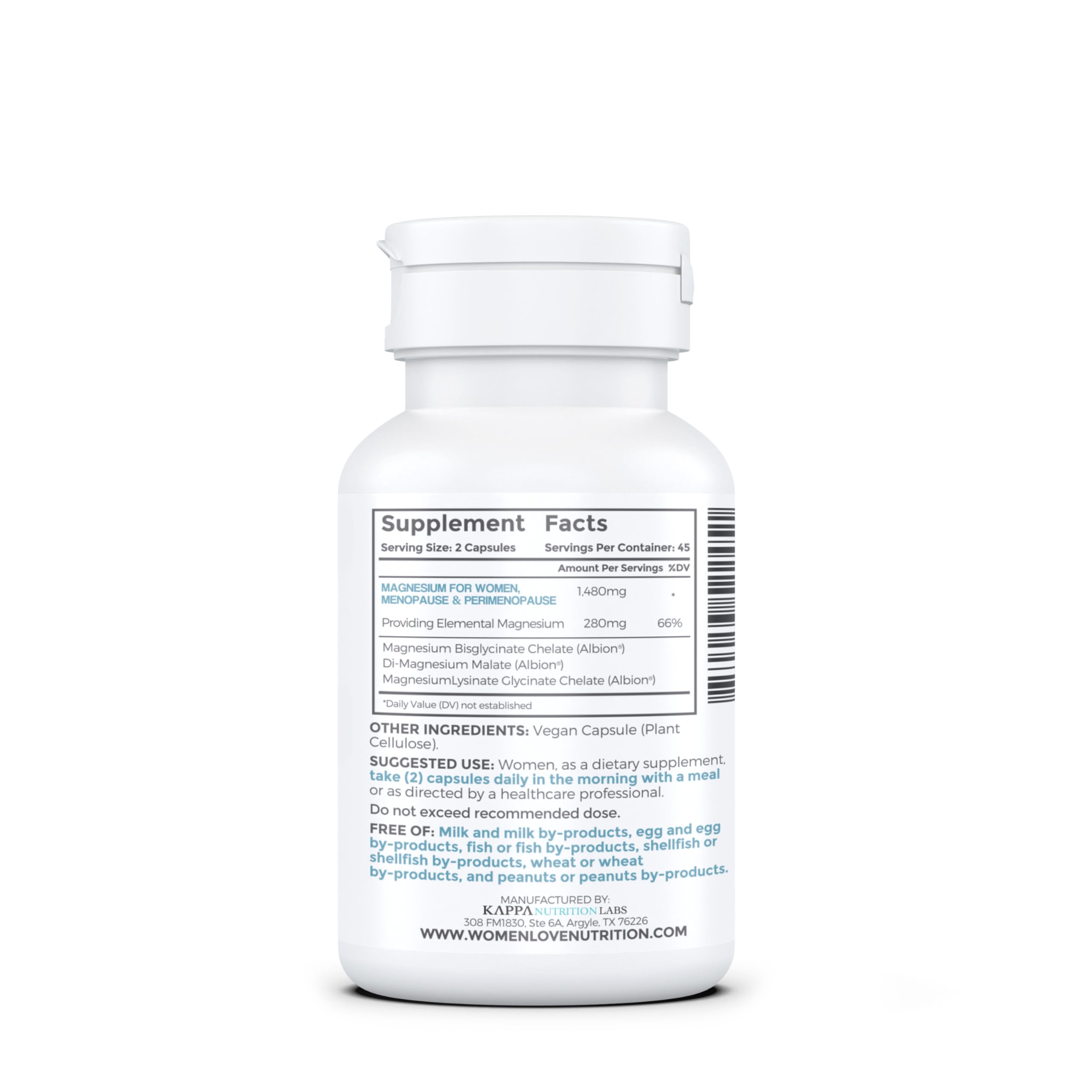 perimenopause magnesium capsules for wellness