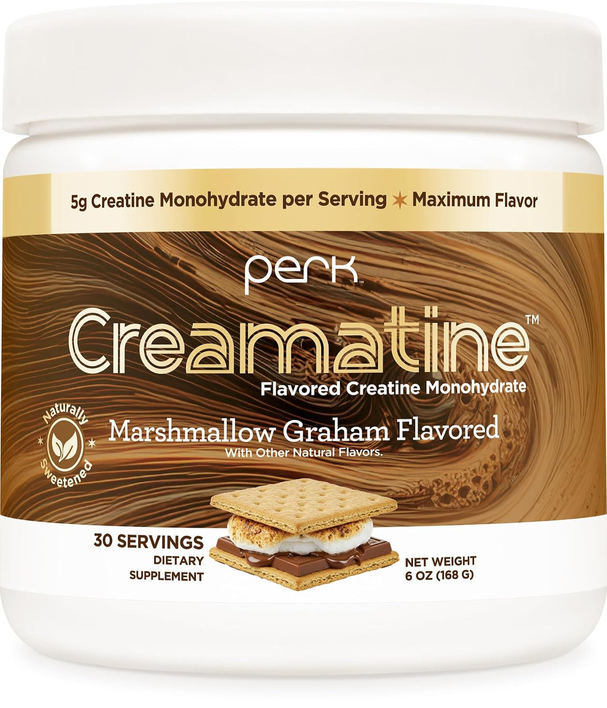 Perk Creamatine Marshmallow Graham flavour
