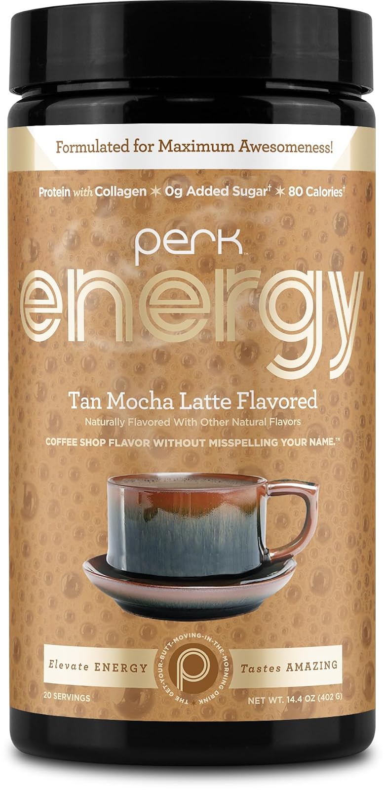 Perk Energy Drink Mix Tan Mocha Latte