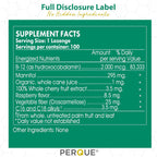 Perque B12 lozenges for overall wellness