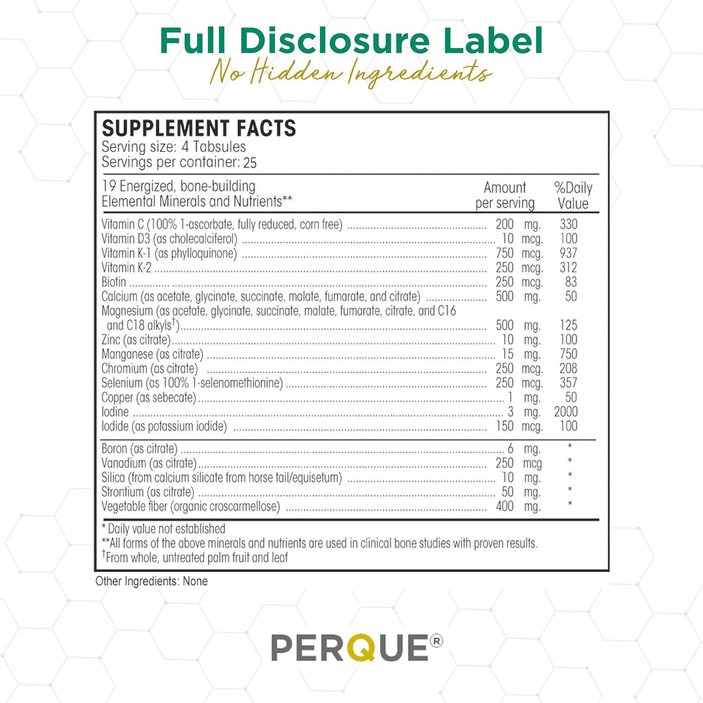 PERQUE minerals for bone strength