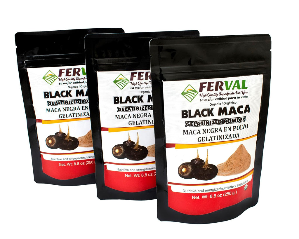 Peruvian black maca powder for energy
