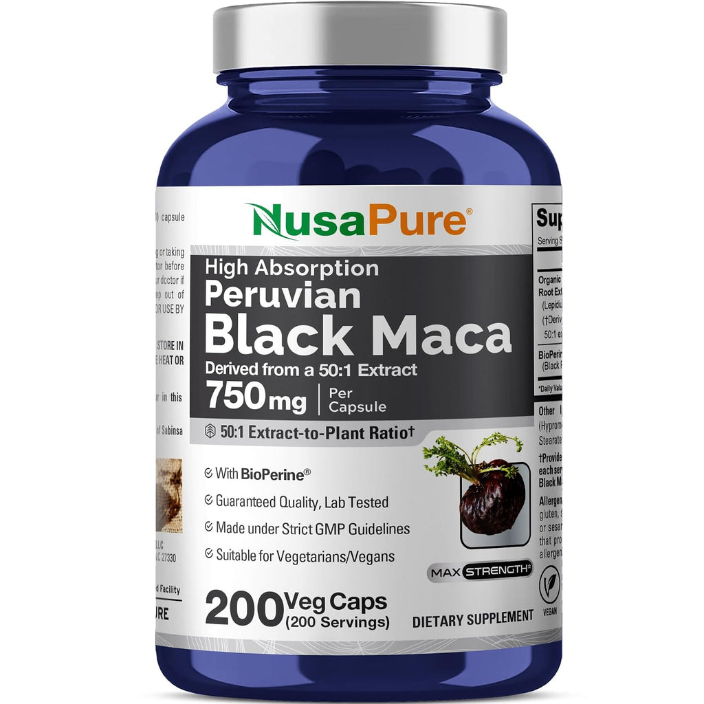 Peruvian Black Maca Root benefits