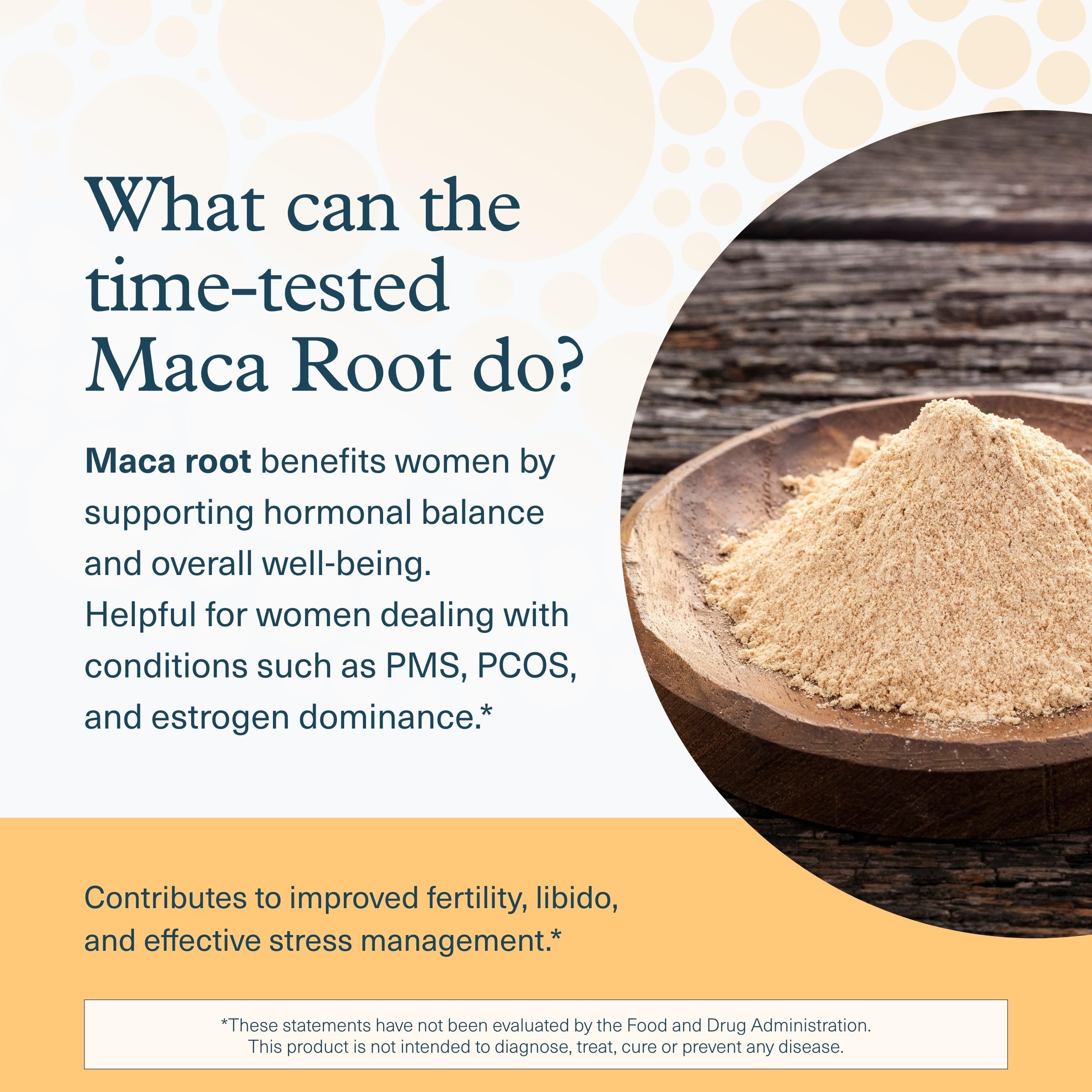Peruvian maca for enhanced vitality