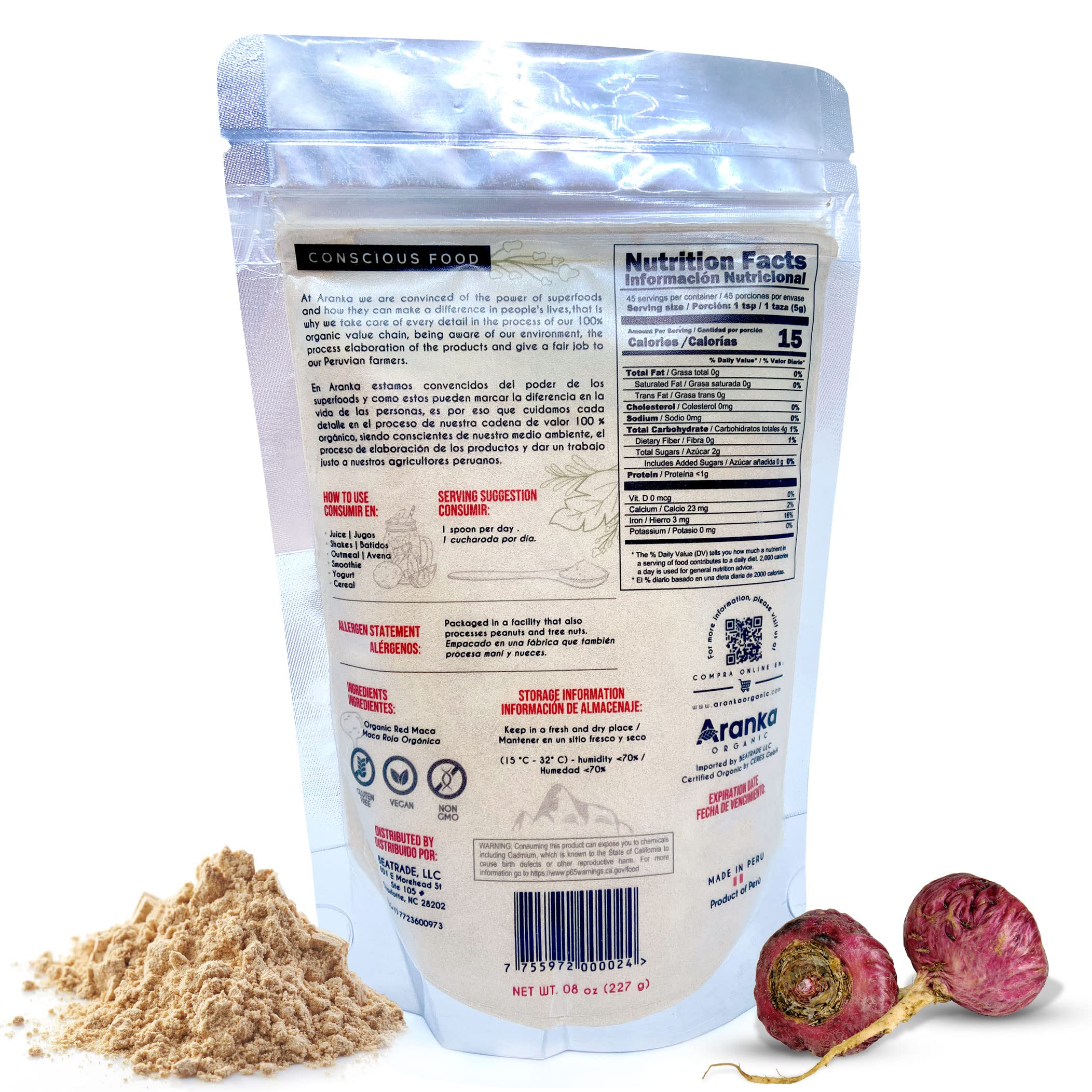Peruvian maca root for hormonal balance