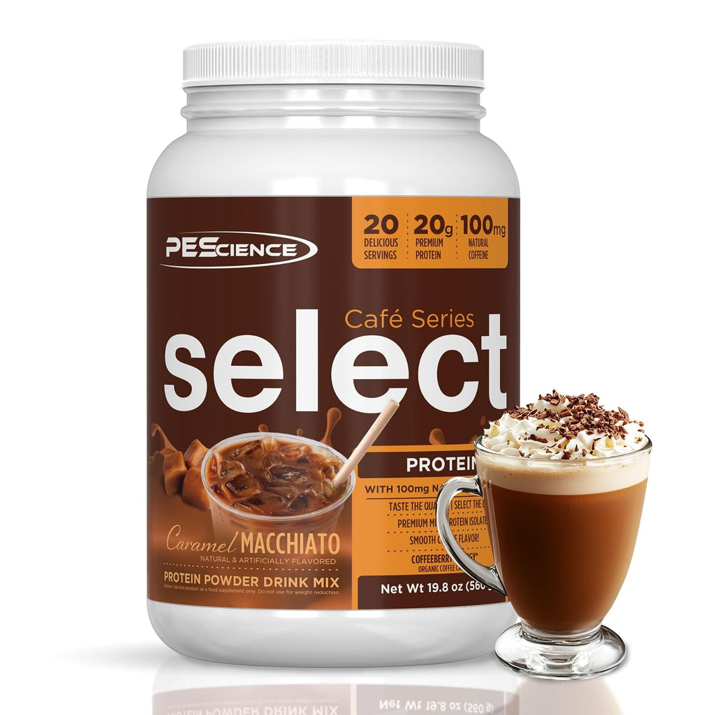 PEScience Caramel Macchiato protein coffee