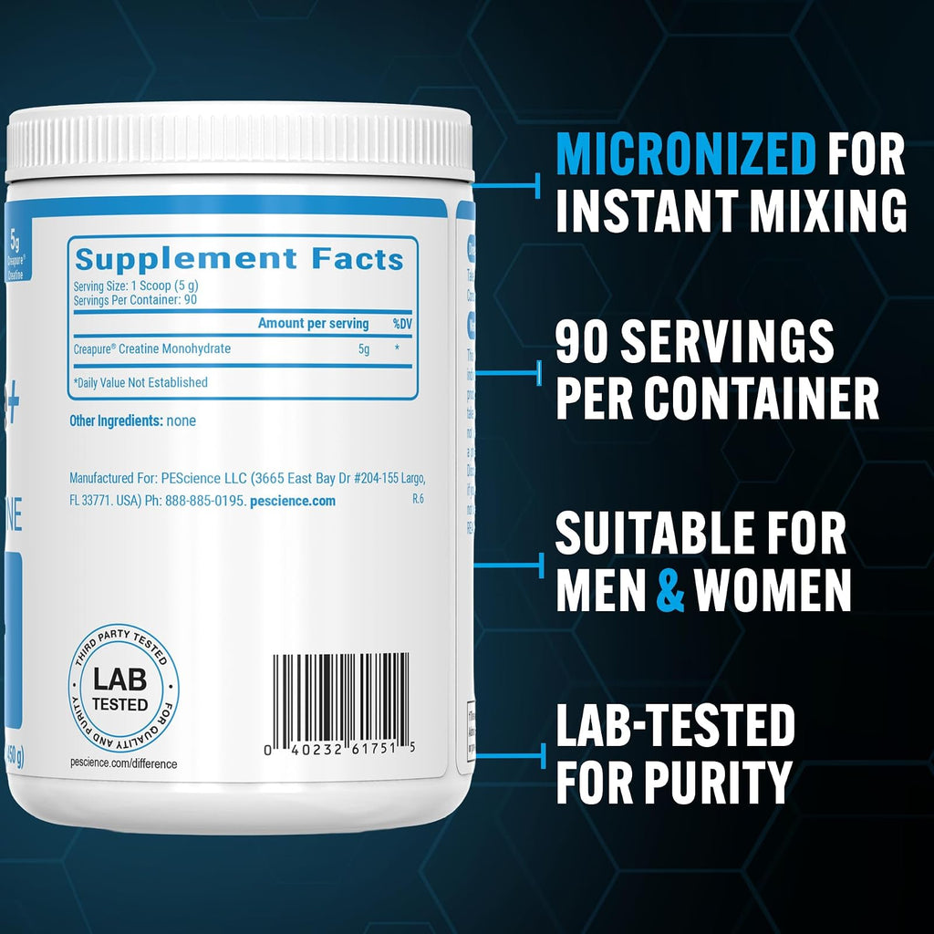 PEScience creatine for energy and recovery