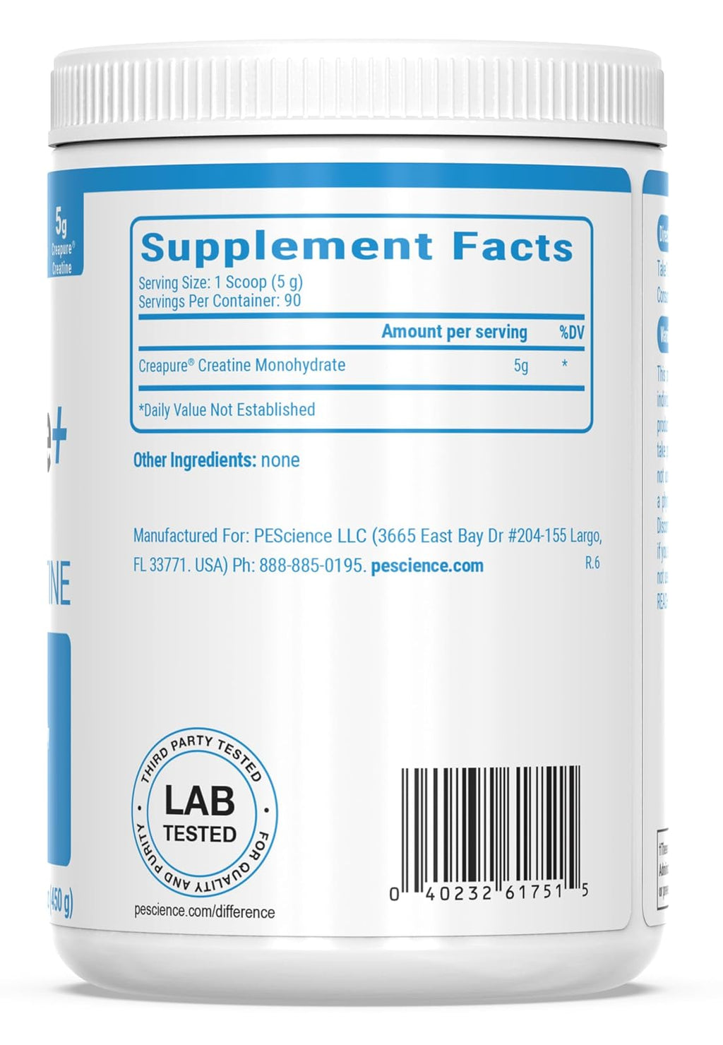 PEScience creatine for improved workout results