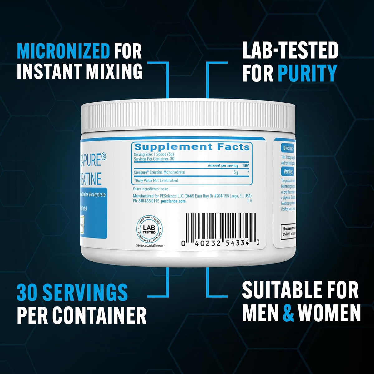 PEScience creatine for increased strength