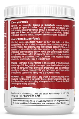 PEScience Exotic Reds for vibrant health