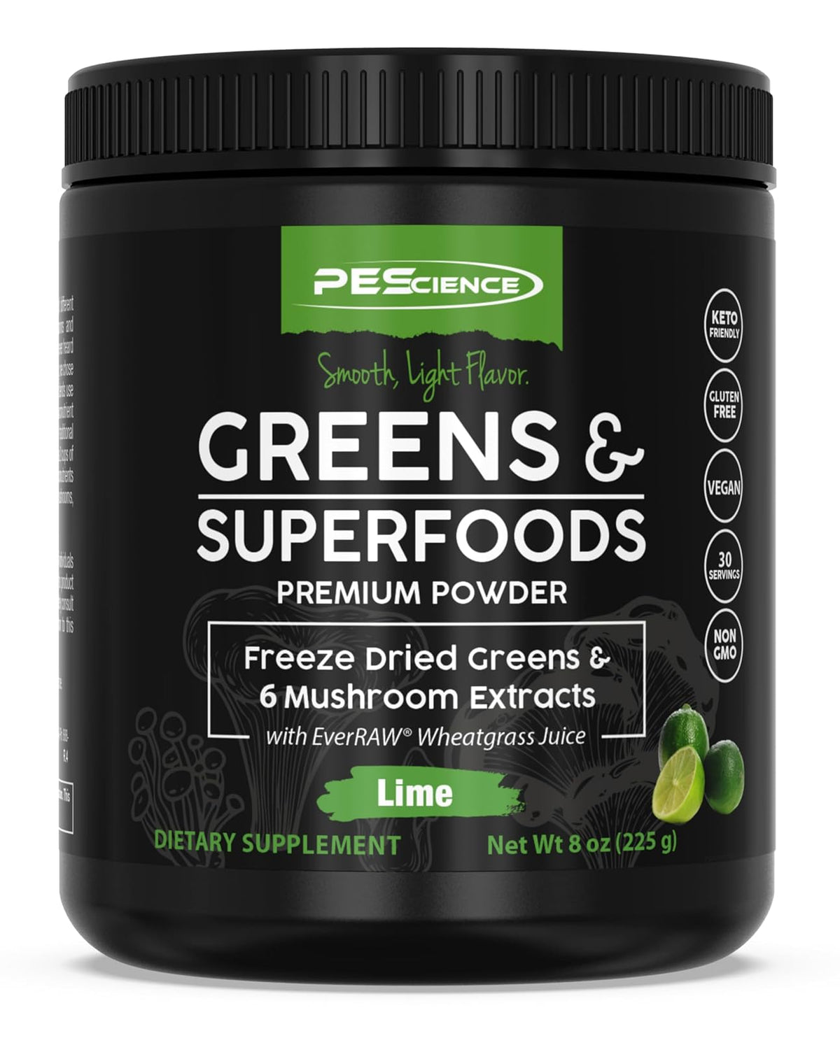 PEScience Greens Powder Lime Flavor