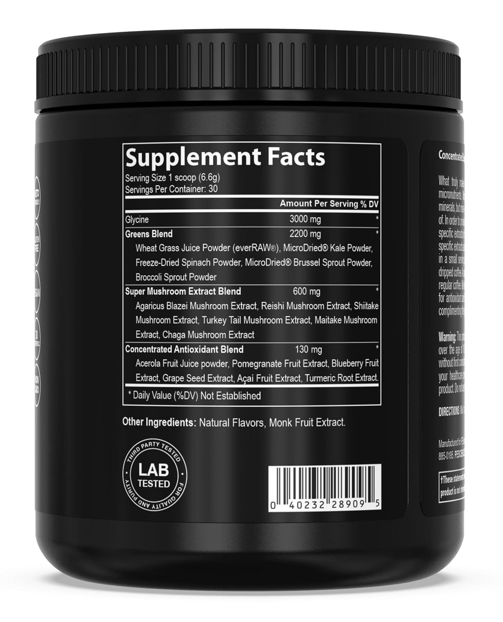 PEScience greens powders for detox