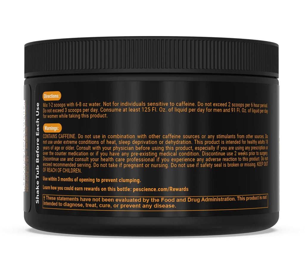 PEScience pre-workout for improved performance