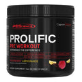 PEScience pre-workout raspberry lemonade