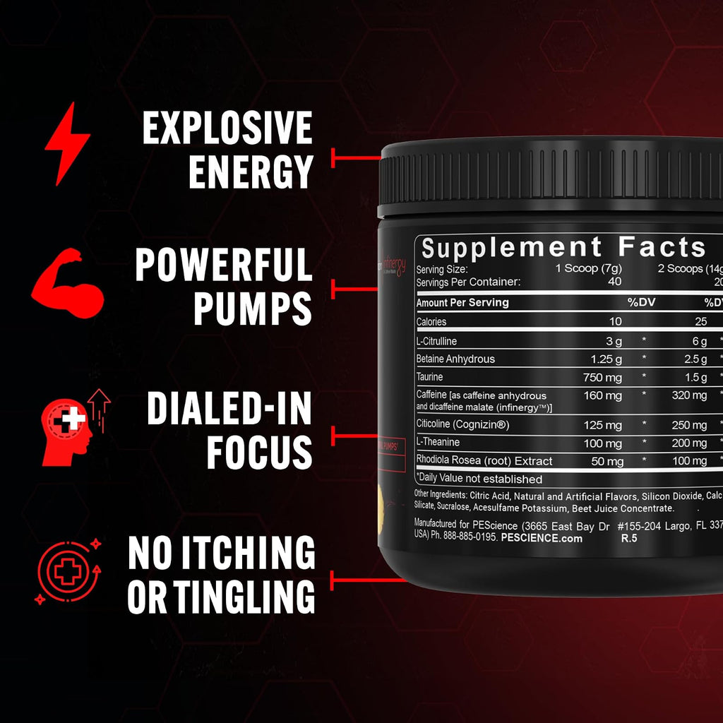 PEScience Prolific pre-workout energy
