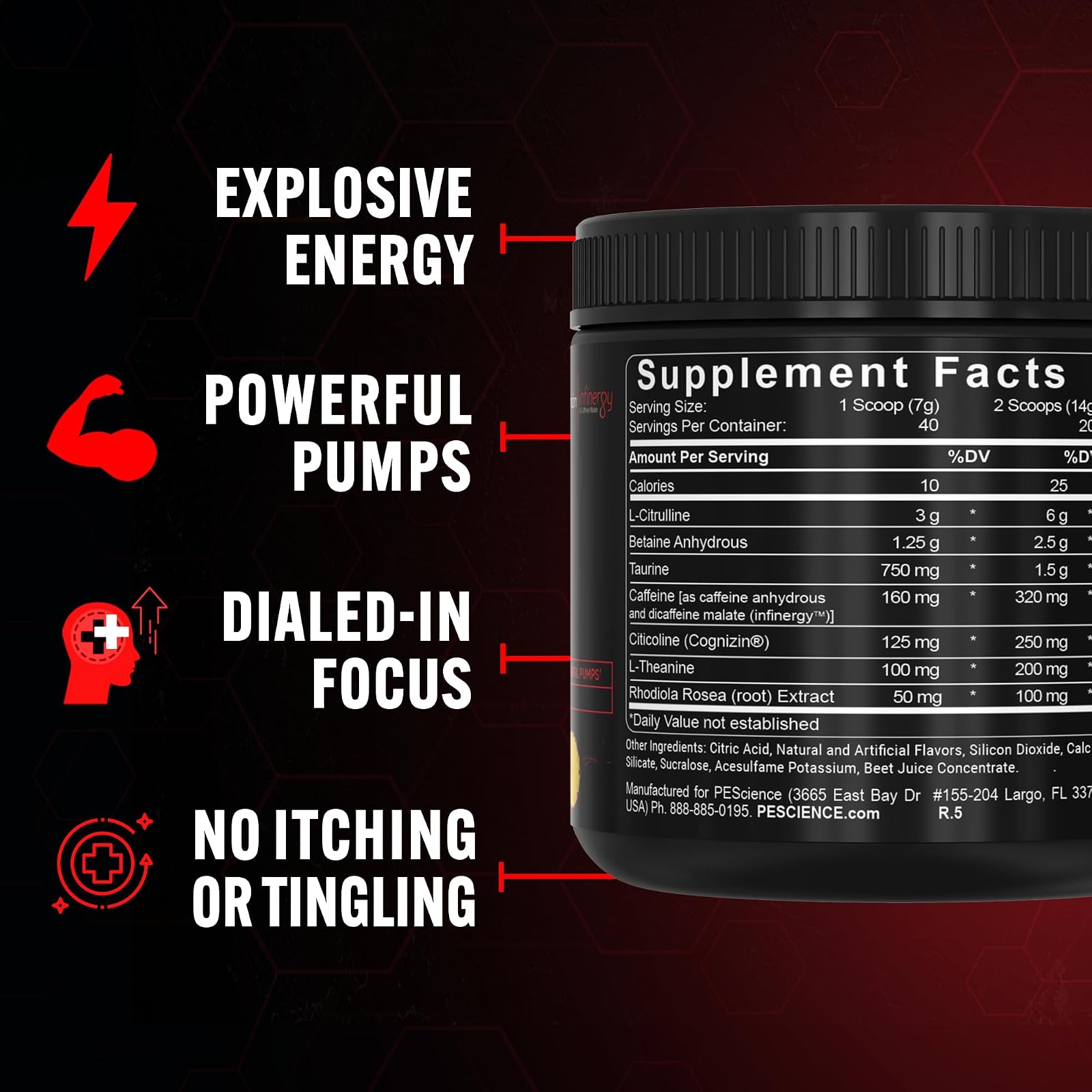 PEScience Prolific pre-workout energy