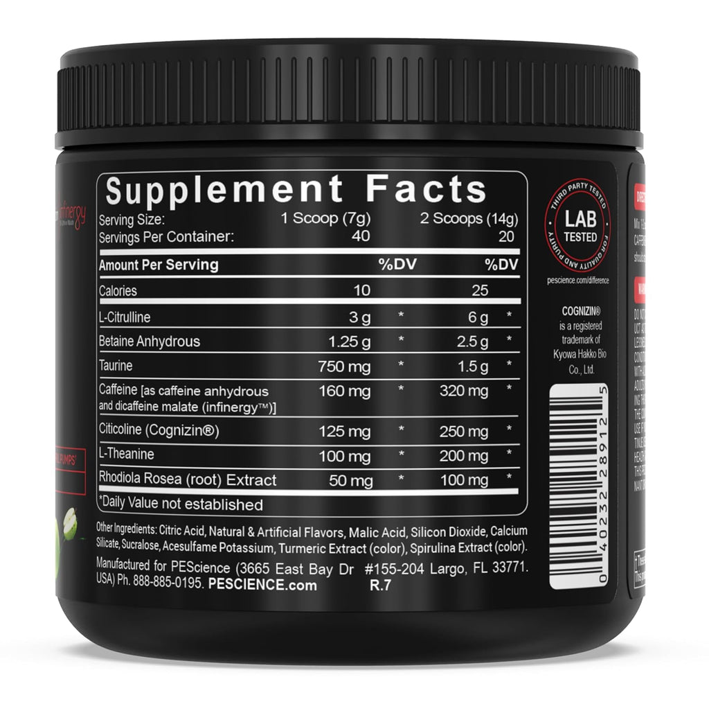 PEScience Prolific pre-workout for endurance
