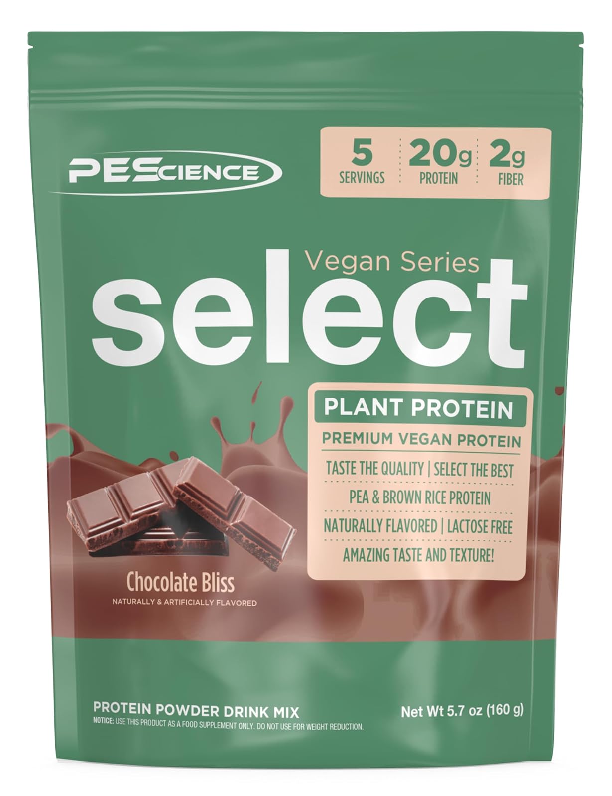 PEScience vegan protein powder chocolate