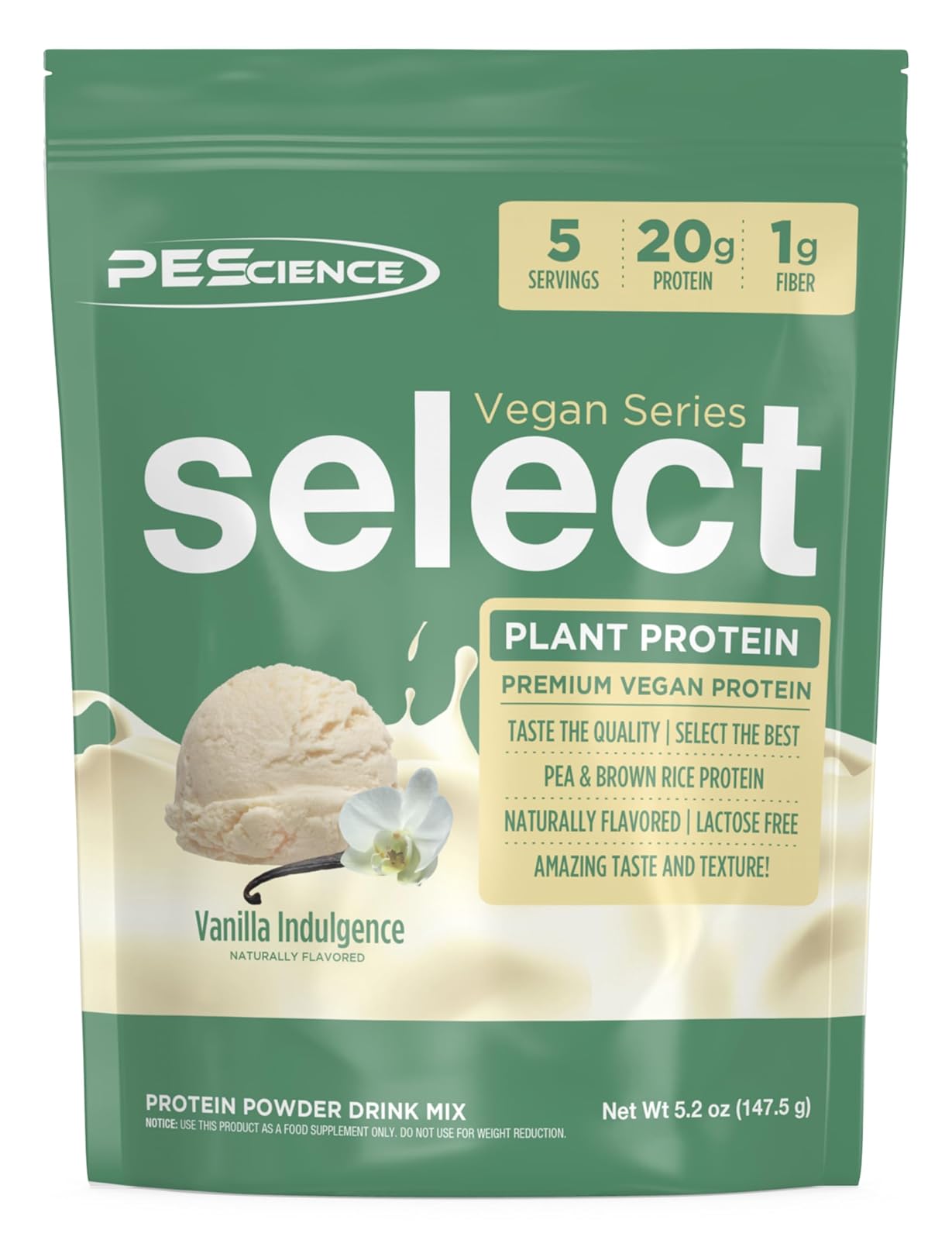 PEScience vegan protein powder vanilla