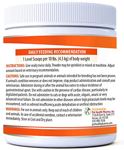 pet-friendly potassium gluconate powder