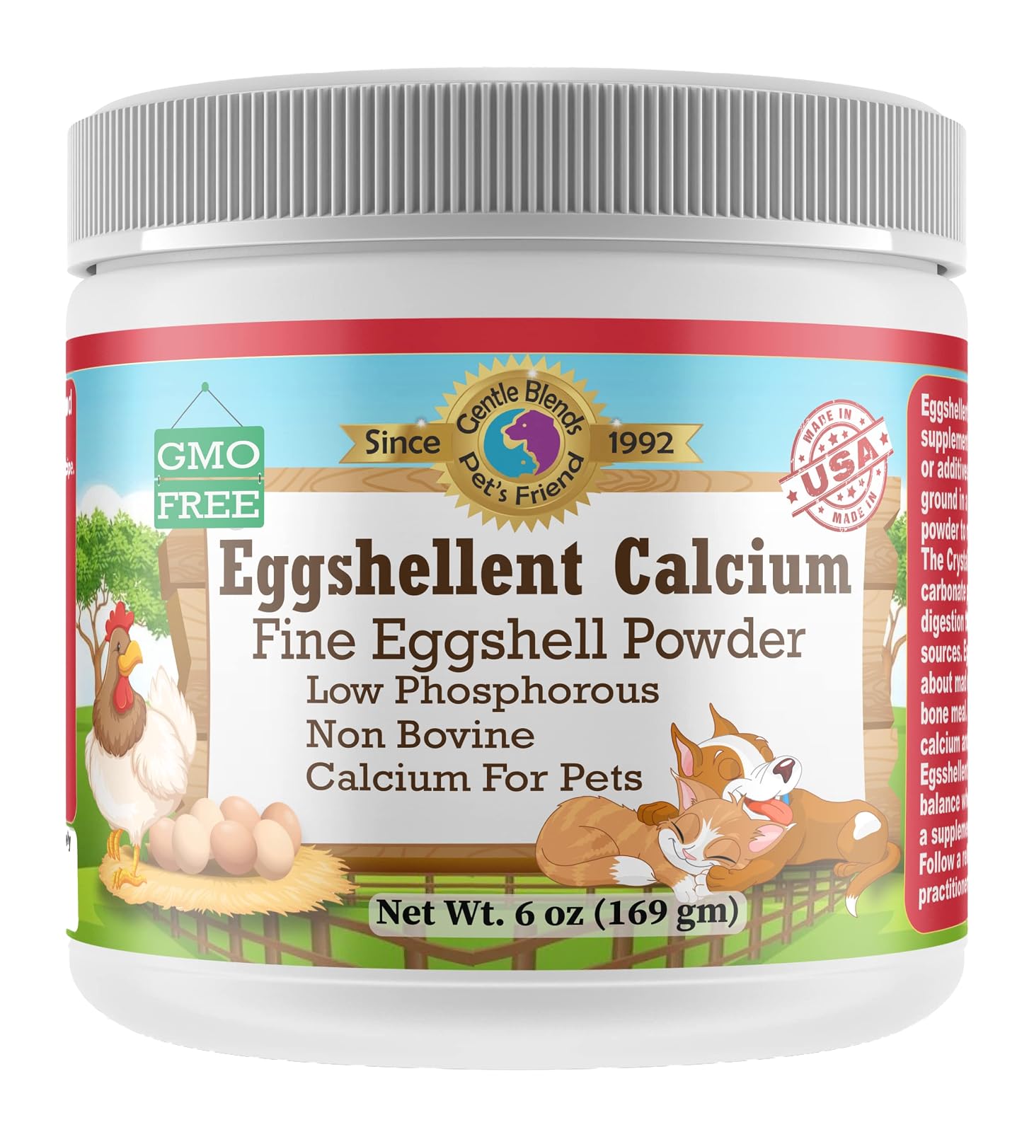 Pet's Friend eggshell calcium supplement