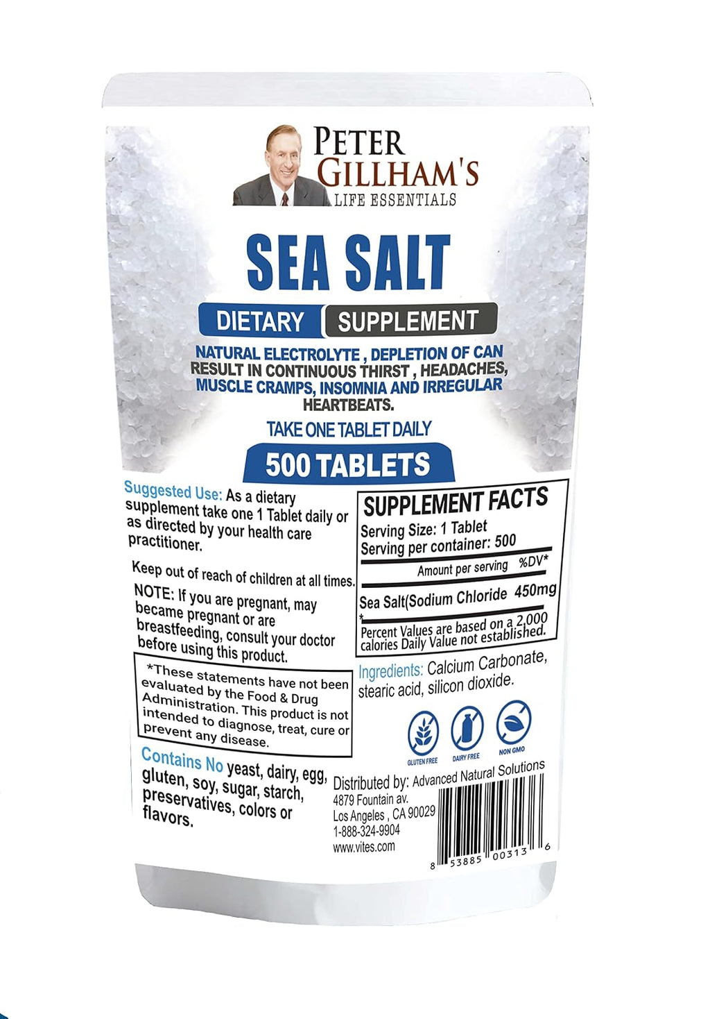 Peter Gillham’s sea salt tablets for electrolytes