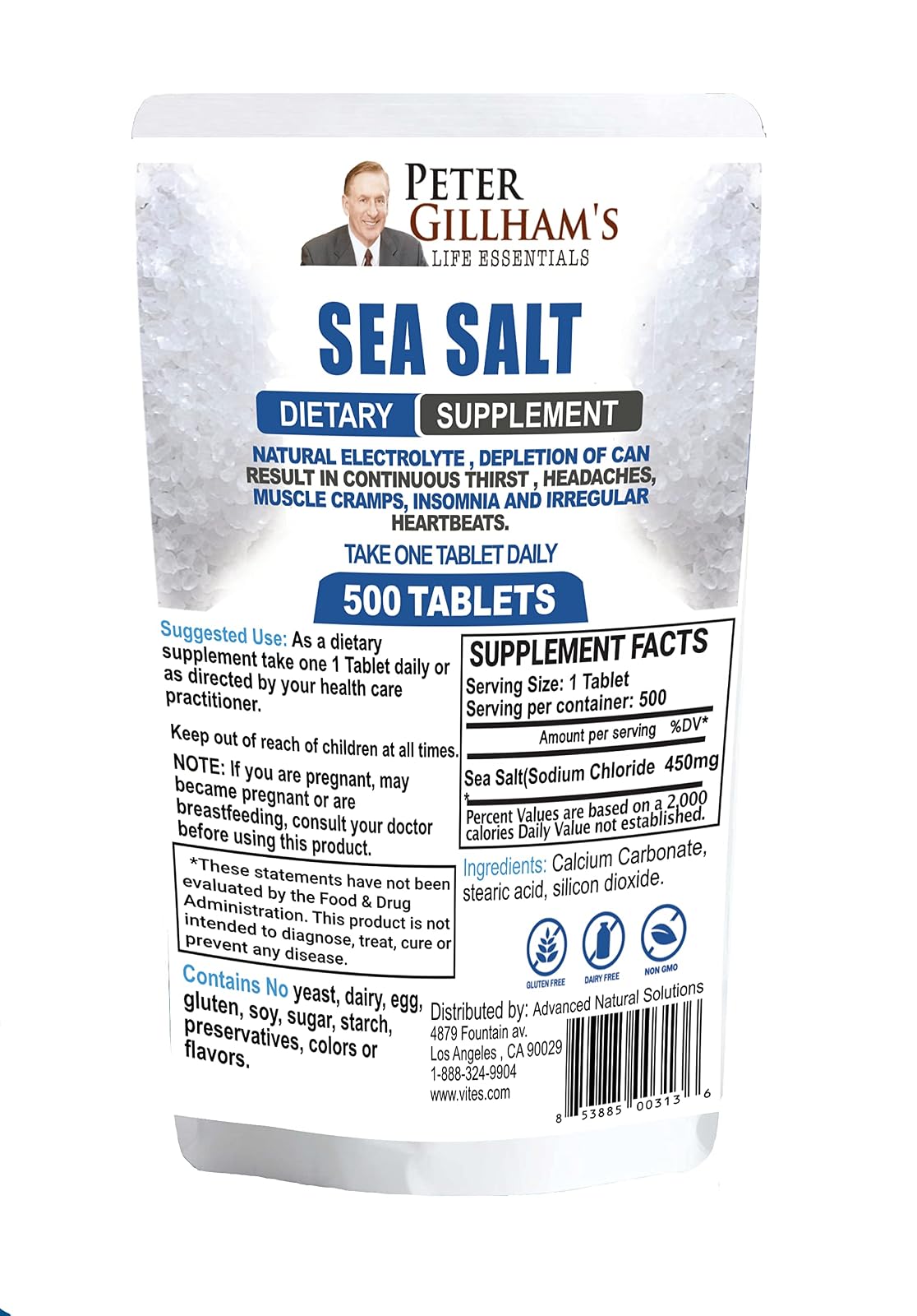 Peter Gillham’s sea salt tablets for electrolytes