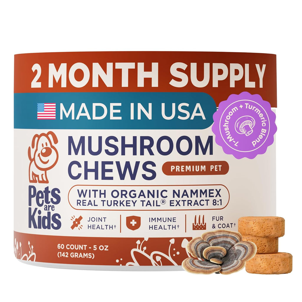 Pets are Kids Turkey Tail Mushroom capsules