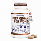 Peunitory beef organ supplement capsules