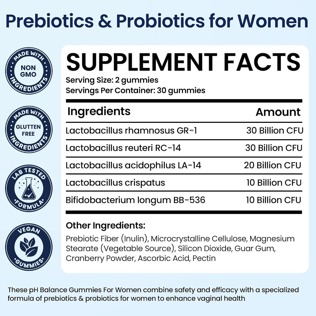 pH balance probiotic gummies