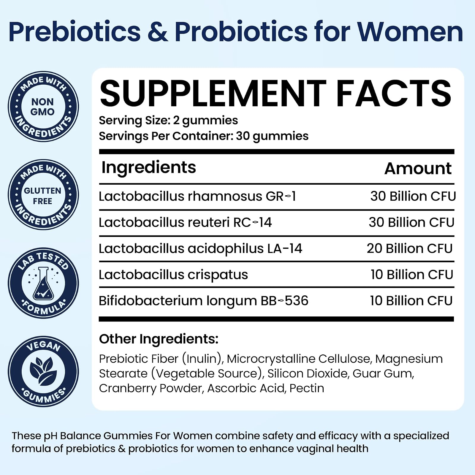 pH balance probiotic gummies
